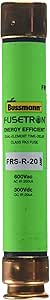 Bussmann FRS-R-20 20 Amp Fusetron Dual Element Time-Delay Current ...