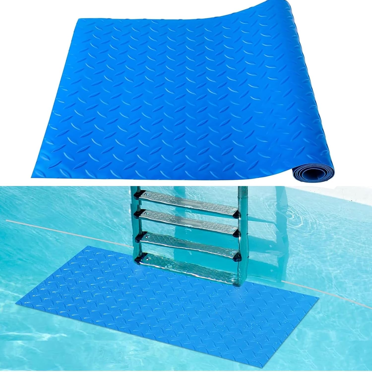 Amazon.com : Pool Ladder Mat - 9 x 36 Inch Large Pool Ladder Pad ...
