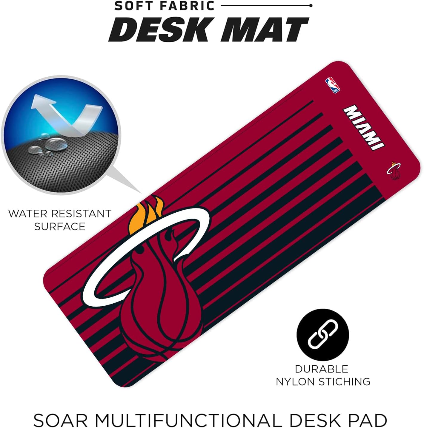 SOAR NBA Multifunctional Desk Mat for Desktop, (31.5"x12") - Ultra Soft ...