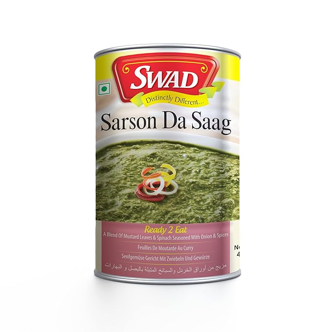Swad Delicious Sarson Da Saag/Ready to Eat Instant Mix Vegetarian ...