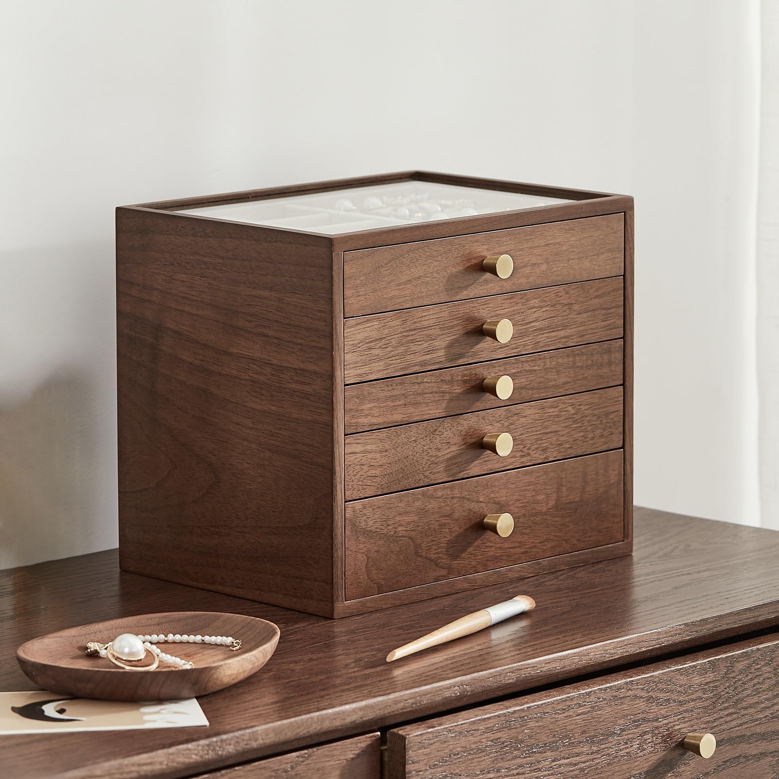 Amazon.com: Glenor Co Extra Large Jewelry Box Organizer - 42 Slot ...