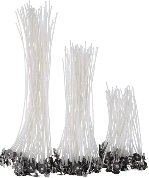 YOUYIKE® 150 Mechas Enceradas, mecha de vela en 3 tamaños diferentes ...