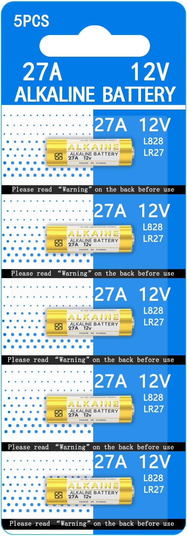Amazon.com: LiCB A27 27A 12V Alkaline Battery (5-Pack) : Health & Household