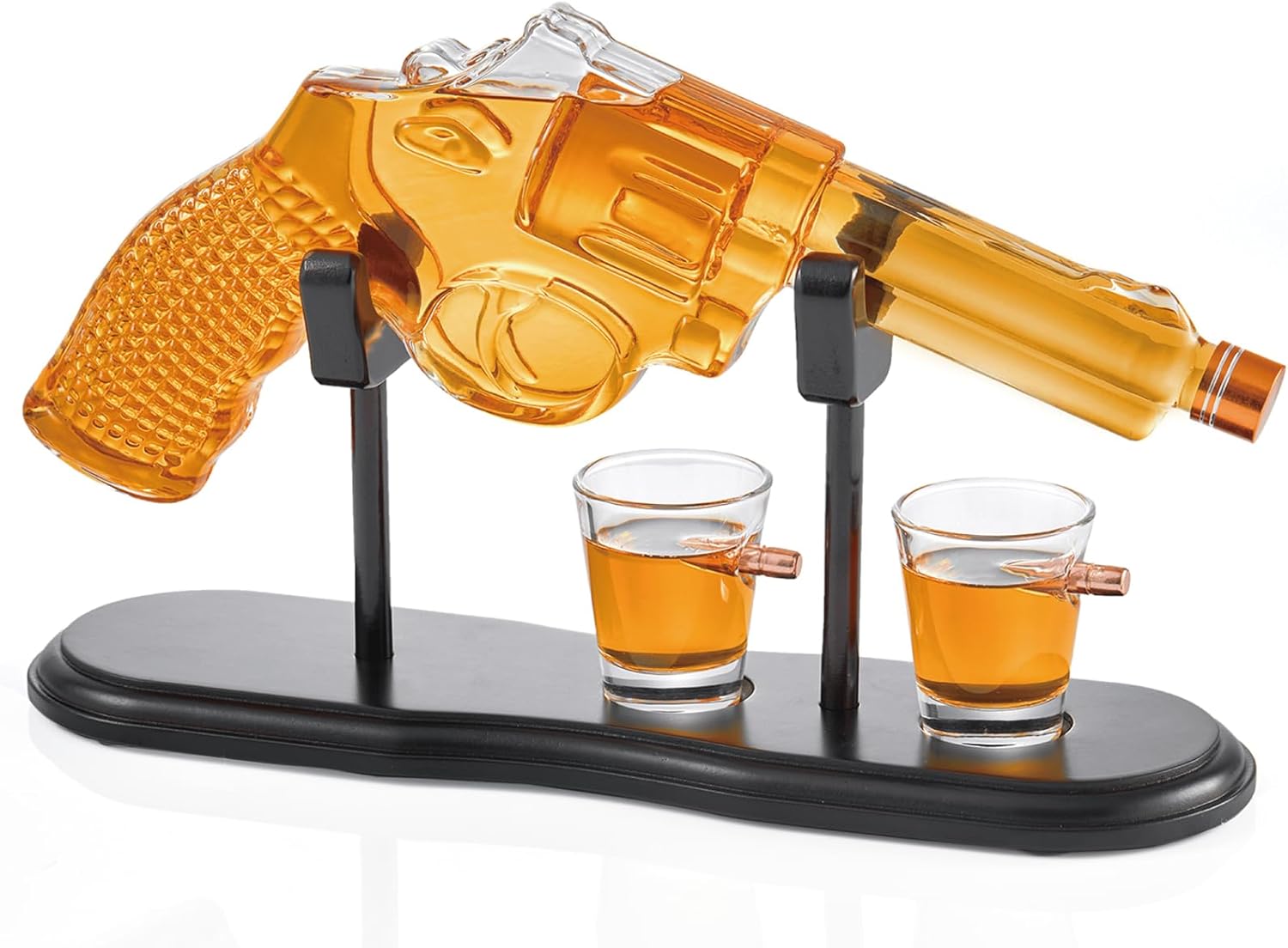 Amazon.com | Gifts for Men Dad Husband, Gun Whiskey Decanter Set 300ml ...