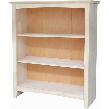 Amazon.com: International Concepts Shaker Bookcase - 36 in H : Home ...
