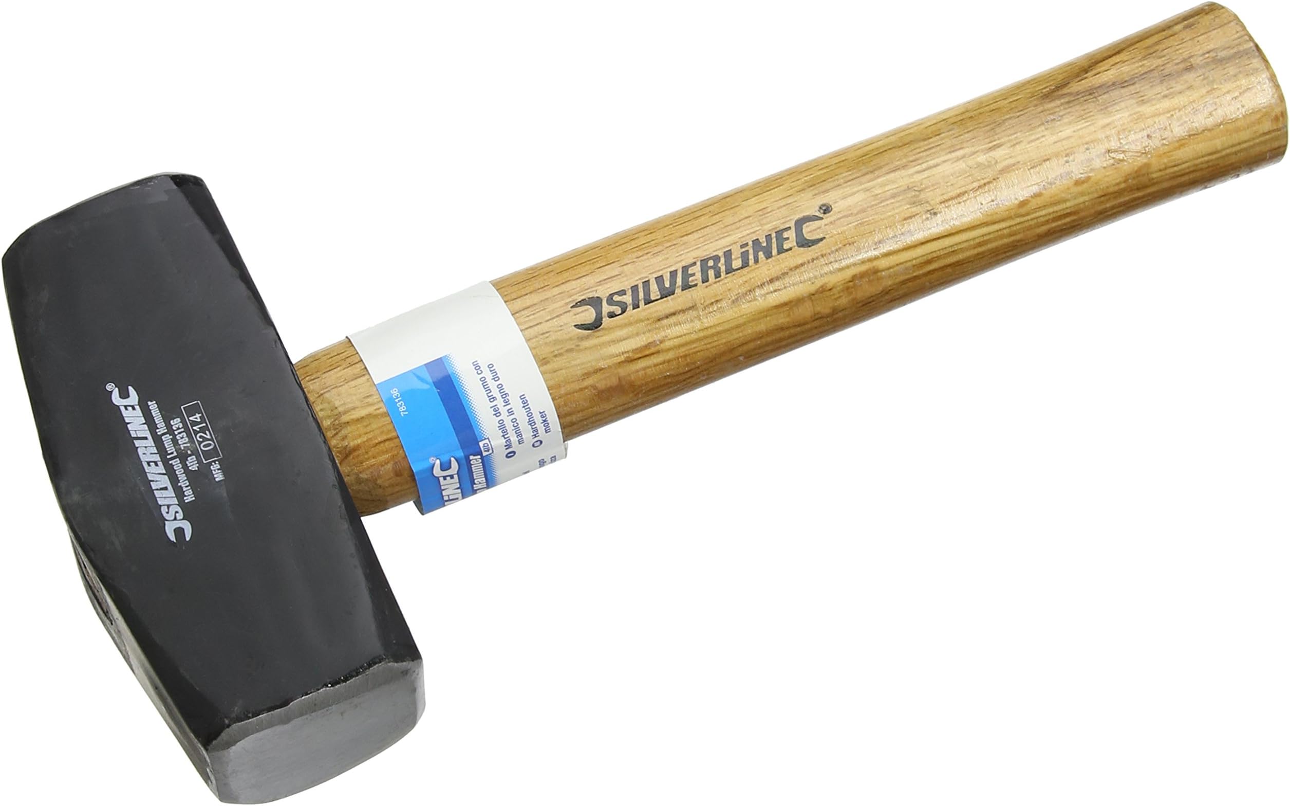 Silverline Lump Hammer Ash 4 lb (1.81 kg) (783136) : Amazon.co.uk: DIY ...