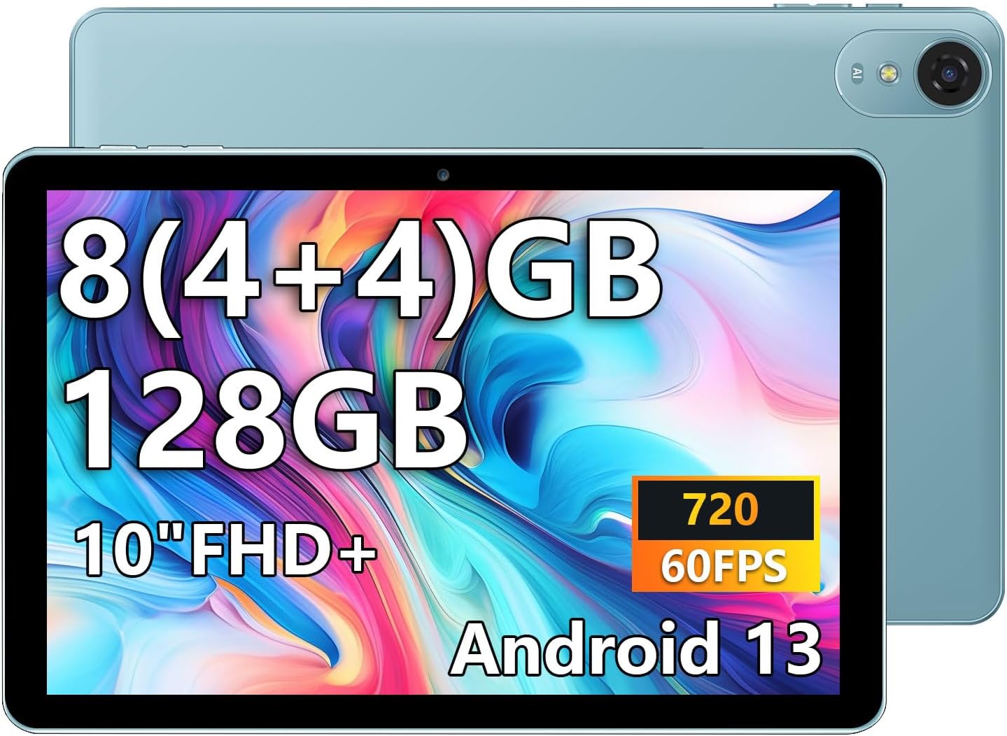 Amazon.com : JUNINKE 10.1 inch Tablet Android Tablets, 64GB ROM 512GB ...