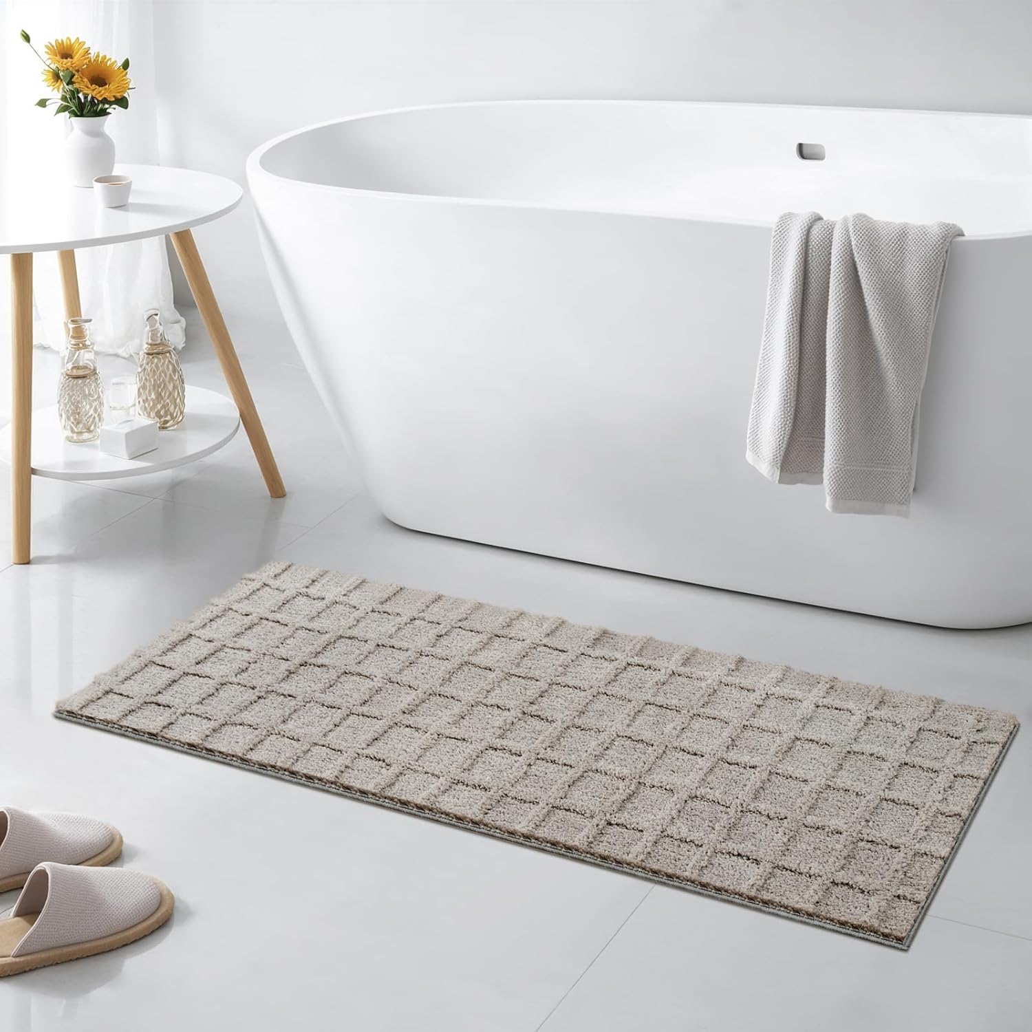 Amazon.com: Seavish Bathroom Runner Rug 18 x 47 Inches Luxury Soft and ...