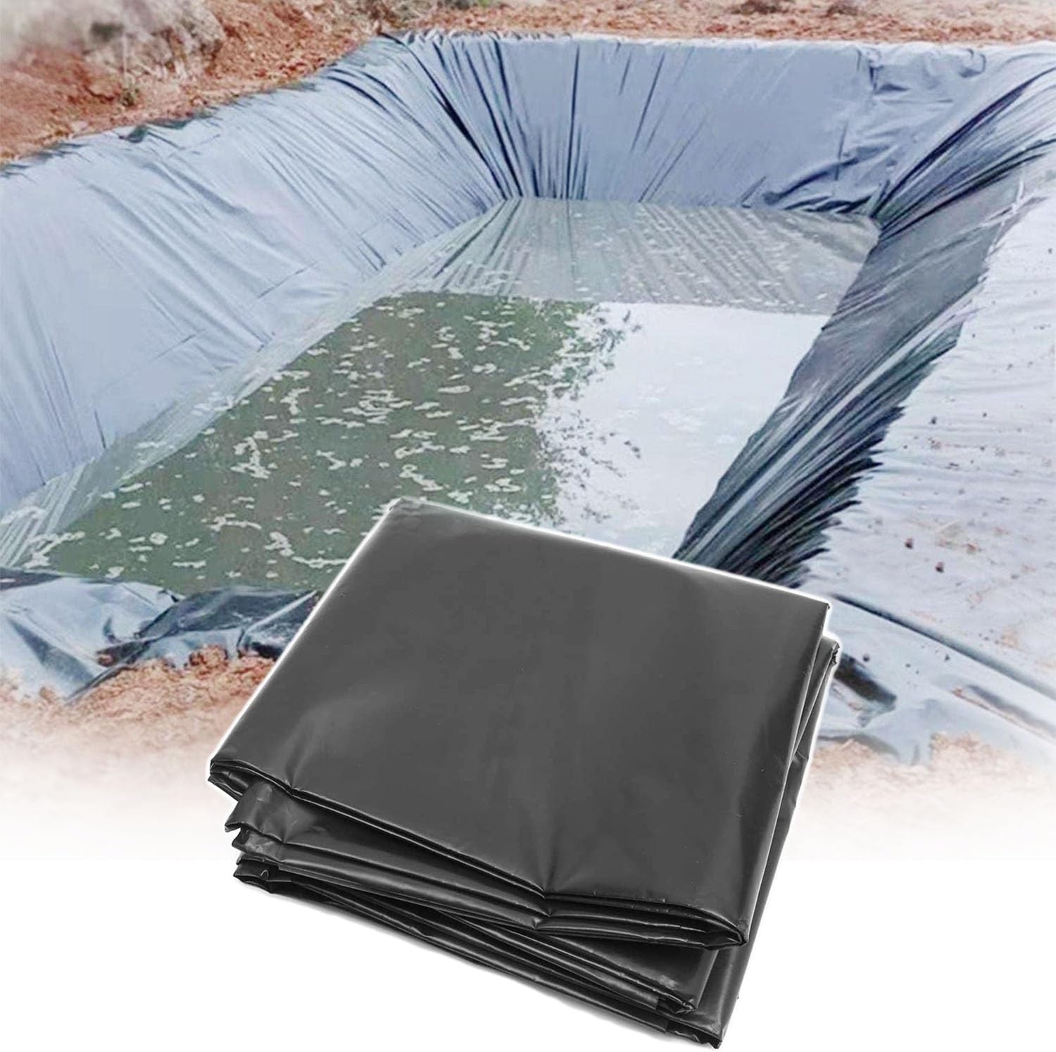 Amazon.com : Large Pond Liner, Flexible Garden Pond Liner HDPE Fish ...
