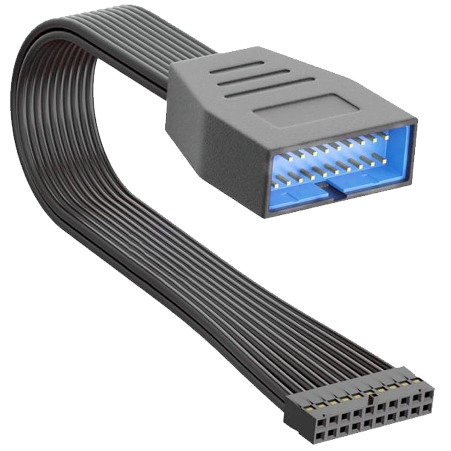 Amazon.com: MISYNLON USB 3.0 Header Extension Cable, Flexible Flat USB ...