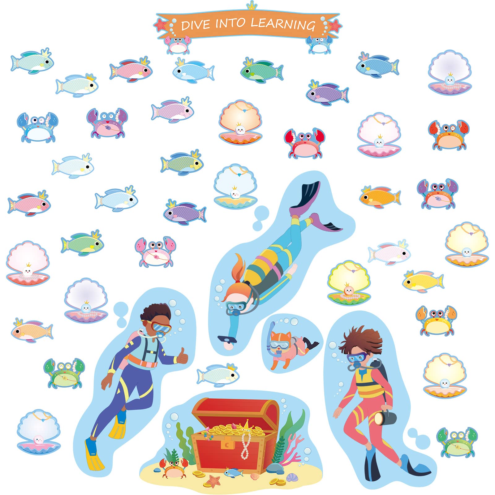 44 Pieces Ocean Beach Theme Classroom Bulletin Board Sets Dive | Desertcart Sri Lanka