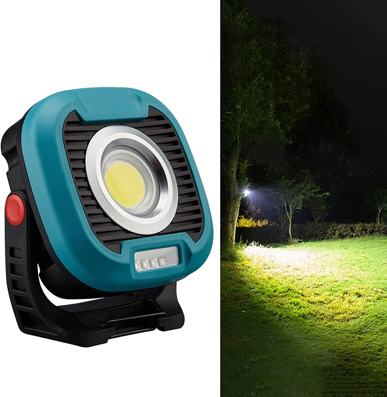 200W 10000LM LED Construction Site Lights Floodlight, Rechargeable ...