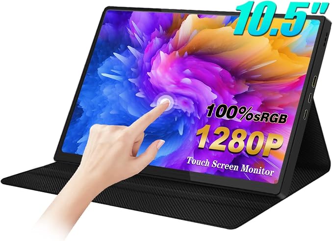 Amazon.com: ZEUSLAP 10.5 Inch FHD Portable Monitor, Touch Screen ...