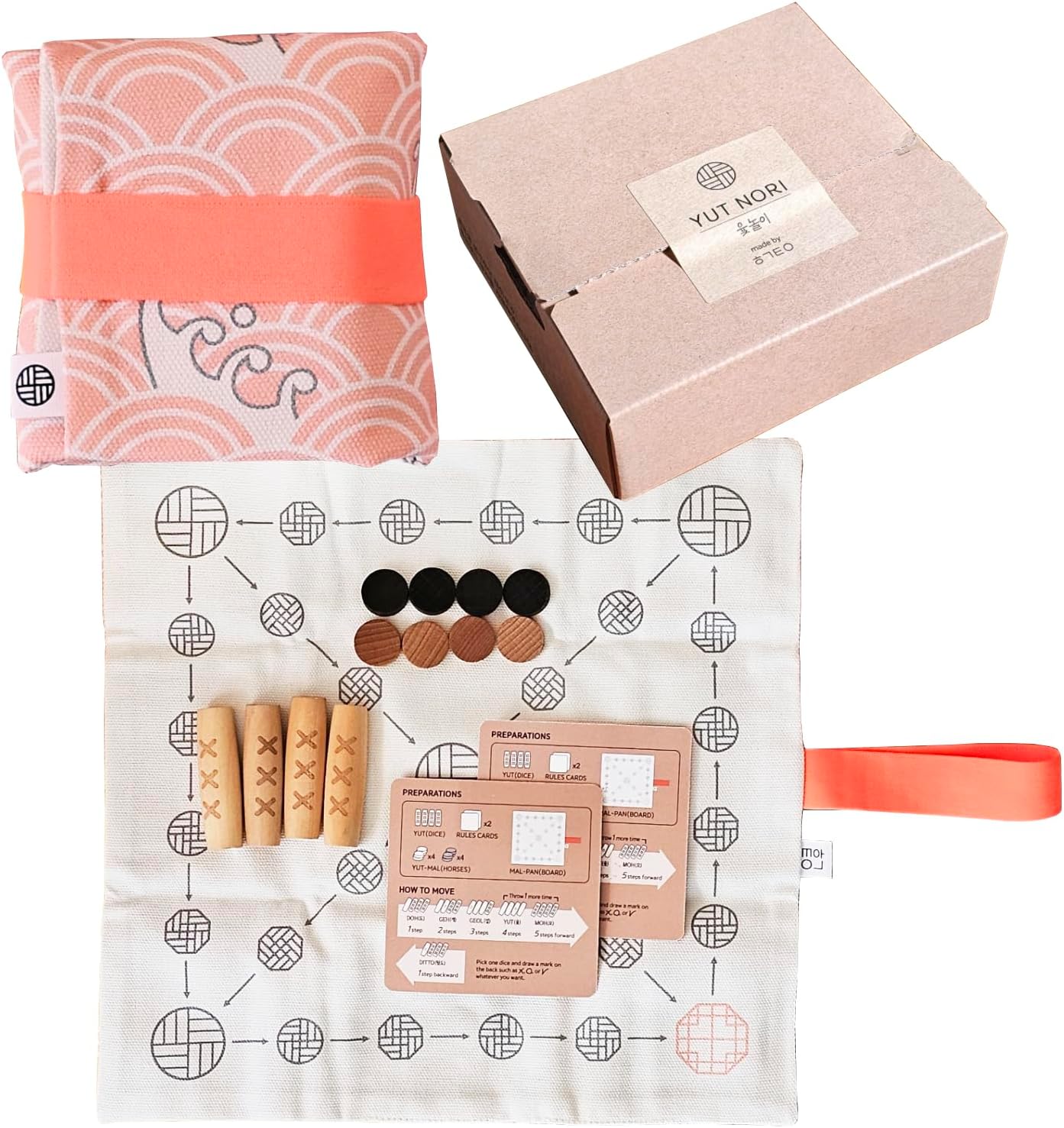 Amazon.com: Generic Hyggetime YUTNORI/Portable Board Game/Korean Folk ...