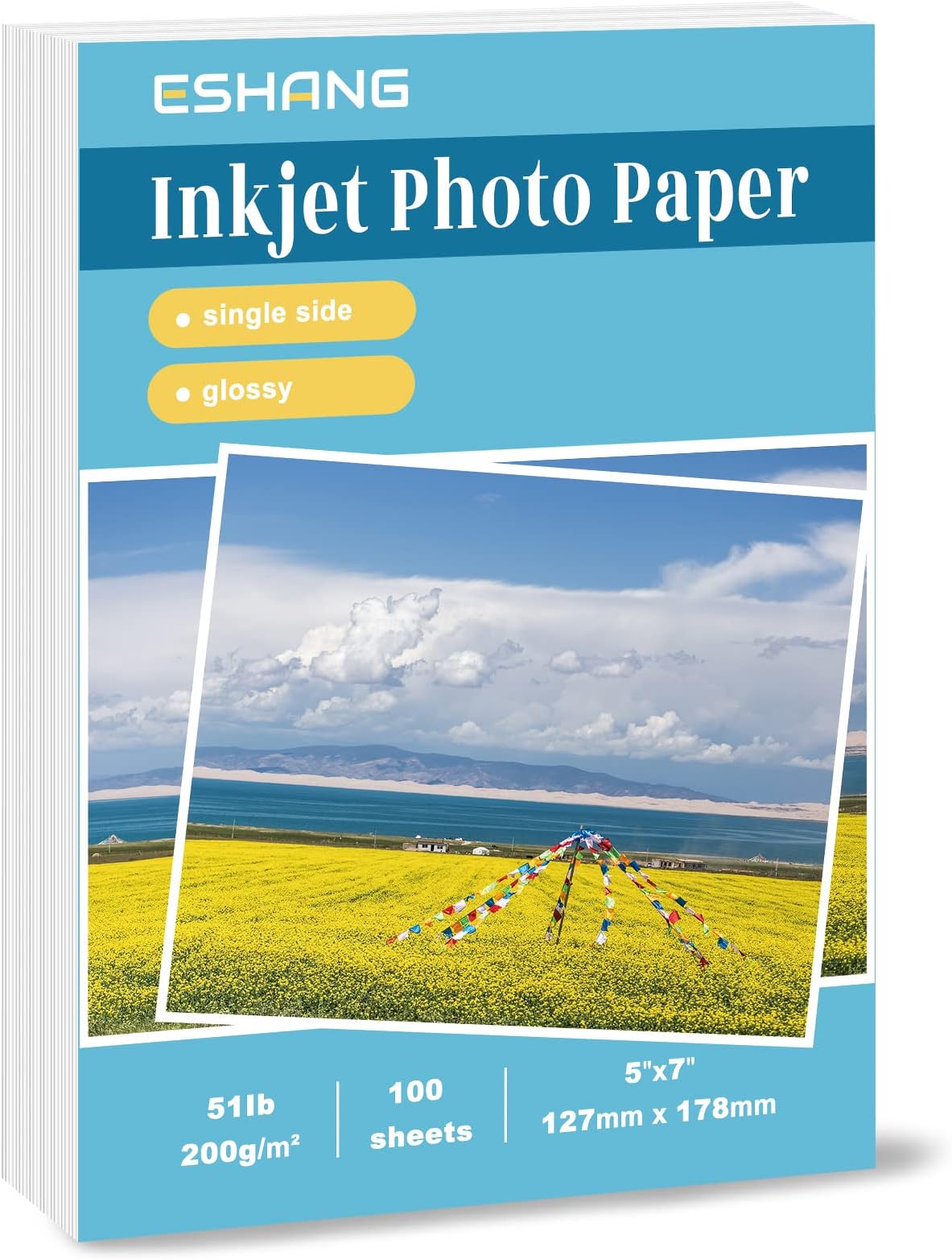 Amazon.com : Photo Paper 5x7 inch High Glossy Paper 100 Sheets : Office ...