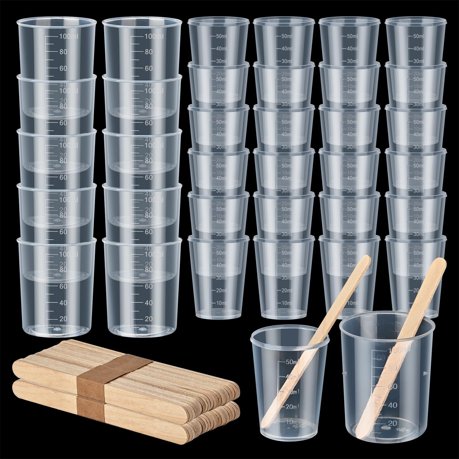 Amazon.com: Resin Tools Set 22pcs, A3 Silicone Sheet, 100 ml Measuring ...