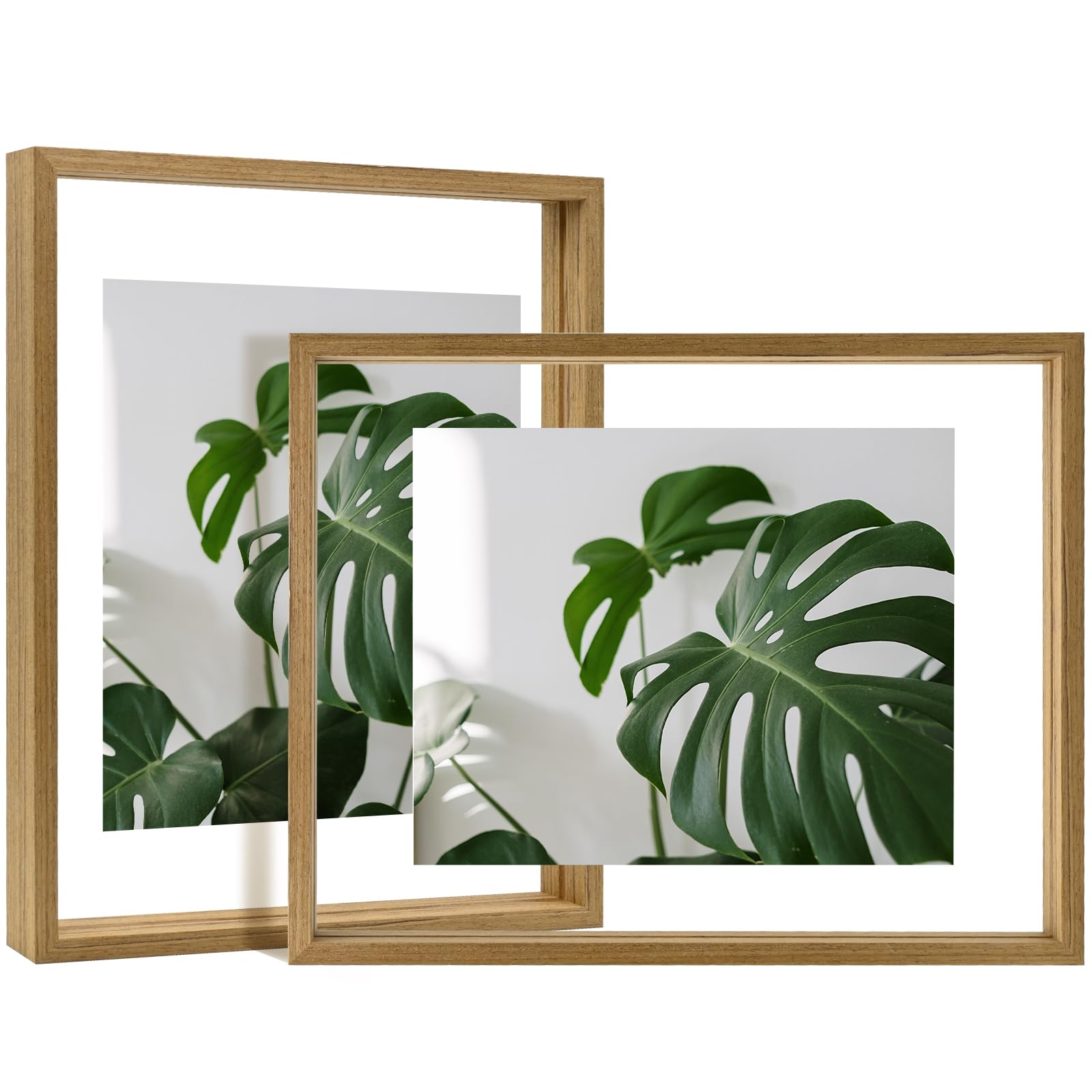 Amazon.com - Egofine 11x14 Floating Frames Set of 2, Double Plexiglass ...
