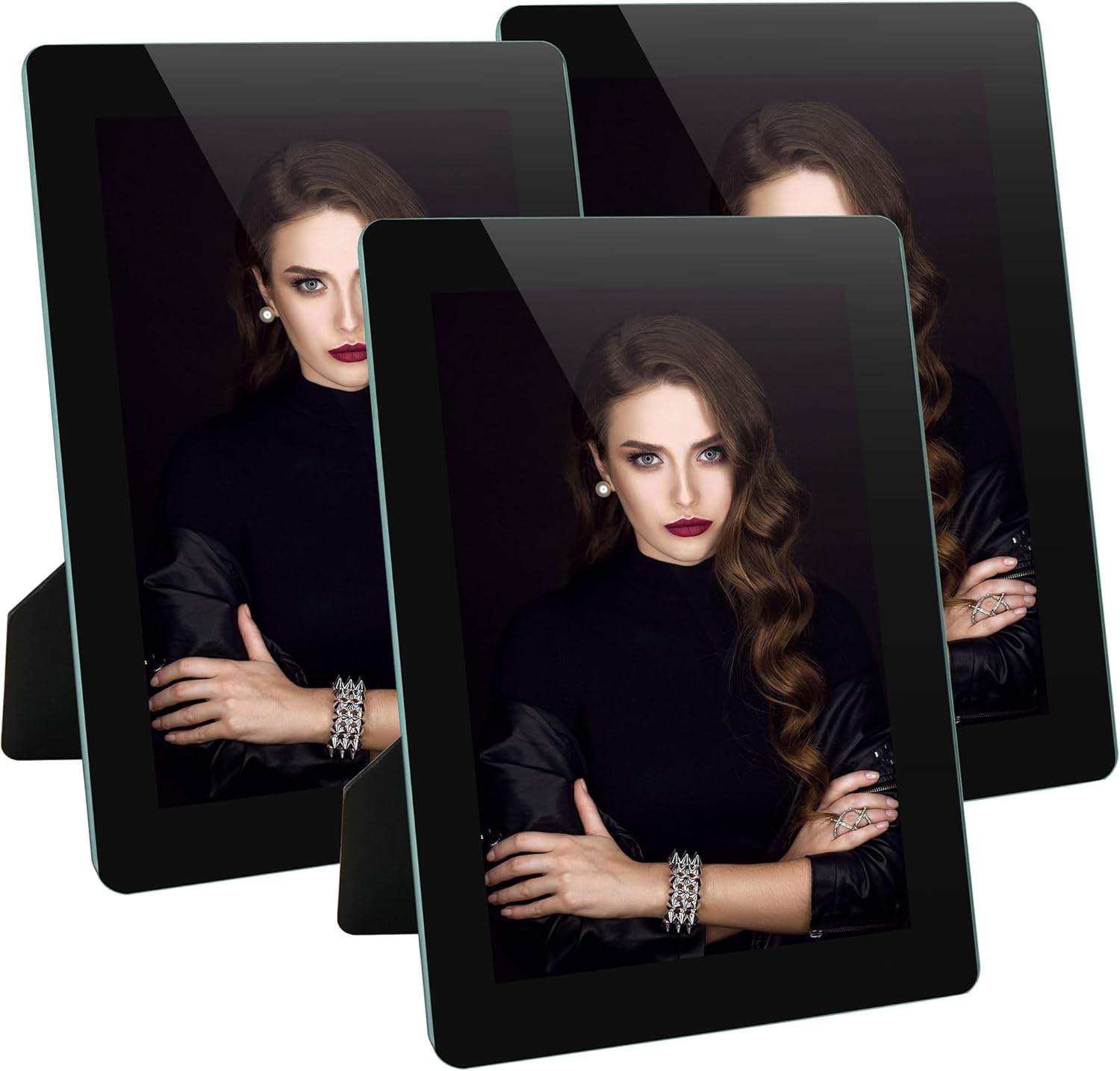 Amazon.com - Vienrose 8x10 Picture Frame 3 Packs Real Glass Frame ...