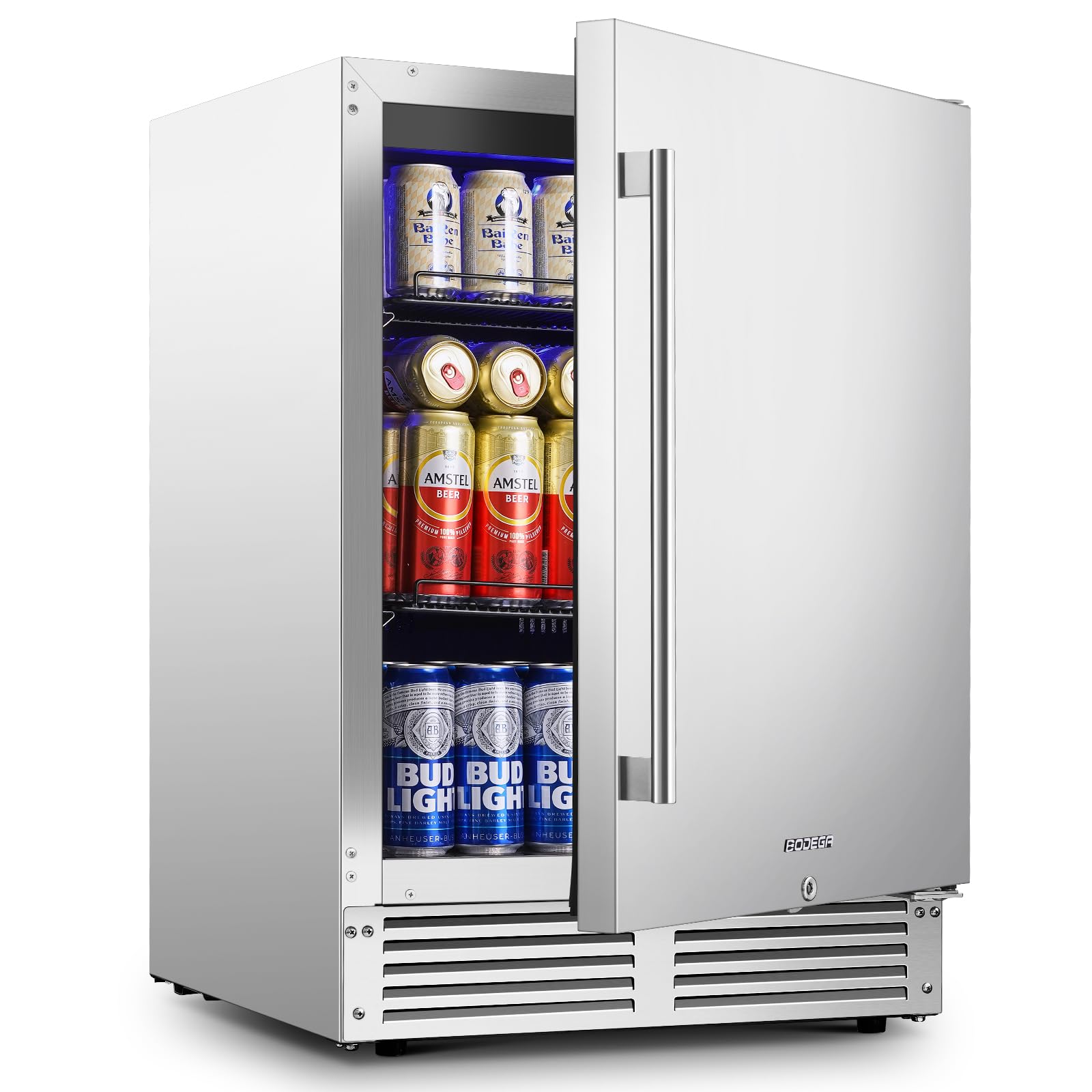 BODEGACOOLER 24 Inch Outdoor Beverage Refrigerator,Under Counter ...