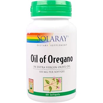 Amazon.com: Solaray, (2 Pack) Oil of Oregano, 150 mg, 60 Softgels ...