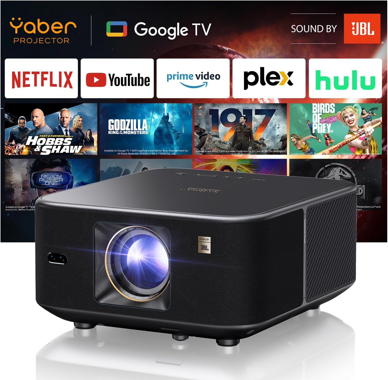 Amazon.com: UHD 4K Projector with 5G Wifi Bluetooth, Home Cinema ...