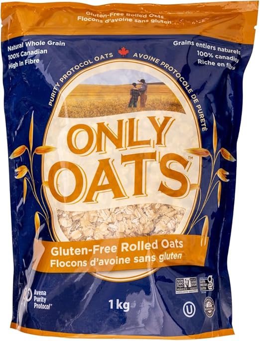 Only Oats Gluten-Free Rolled Oats, 1 Kg : Amazon.ca: Grocery & Gourmet Food