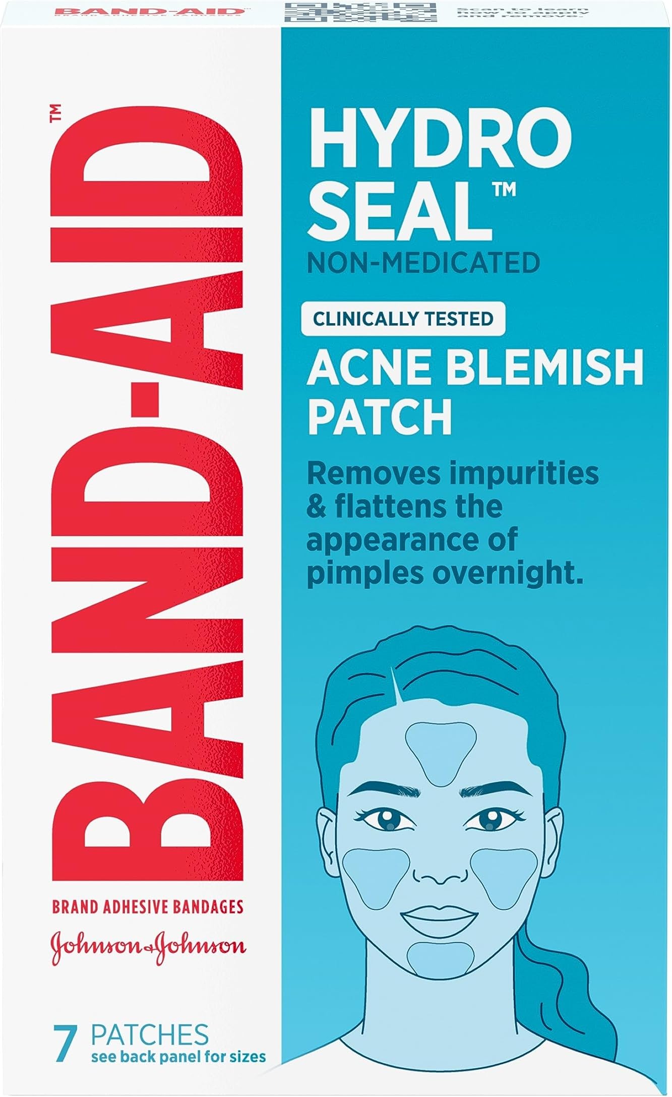 Amazon.com: Band-Aid Brand Hydro Seal Acne Patches for Face, Non ...