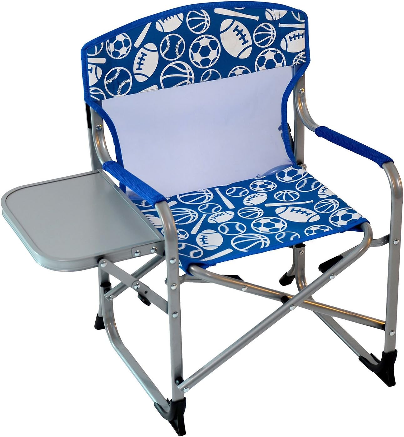 Amazon.com: Kid's Portable Director's Chair (Blue Sports) : Home & Kitchen