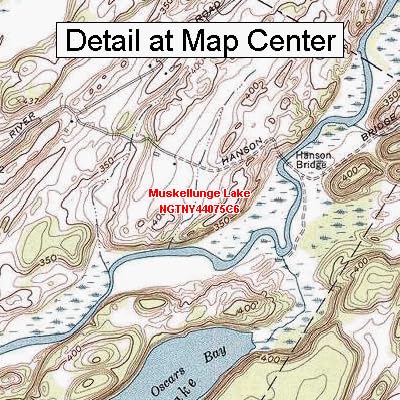 Amazon.com : USGS Topographic Quadrangle Map - Muskellunge Lake, New ...