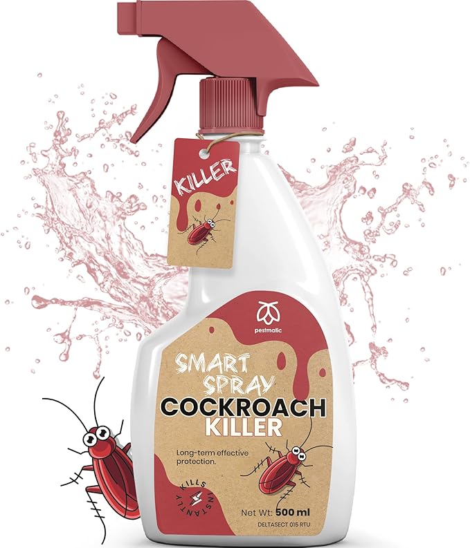 Pestmatic Cockroach Spray 500ml, Fast Acting Cockroaches Killer ...