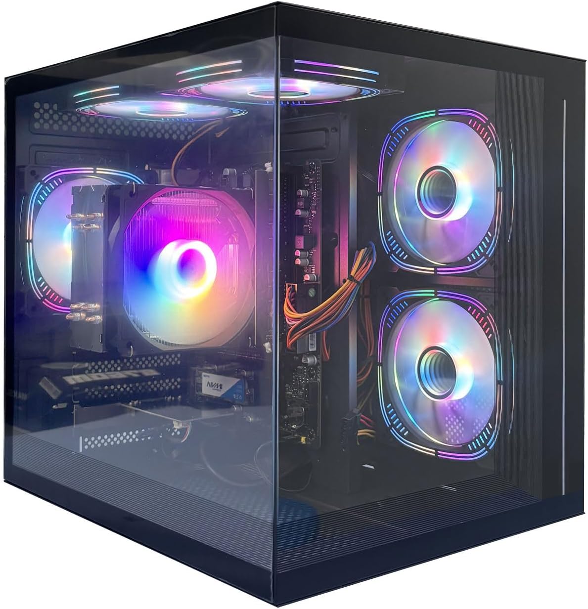 Suevery Gaming PC Ryzen 5 5600G 6 core 3.9GHz, 16G DDR4 RAM,Desktop ...