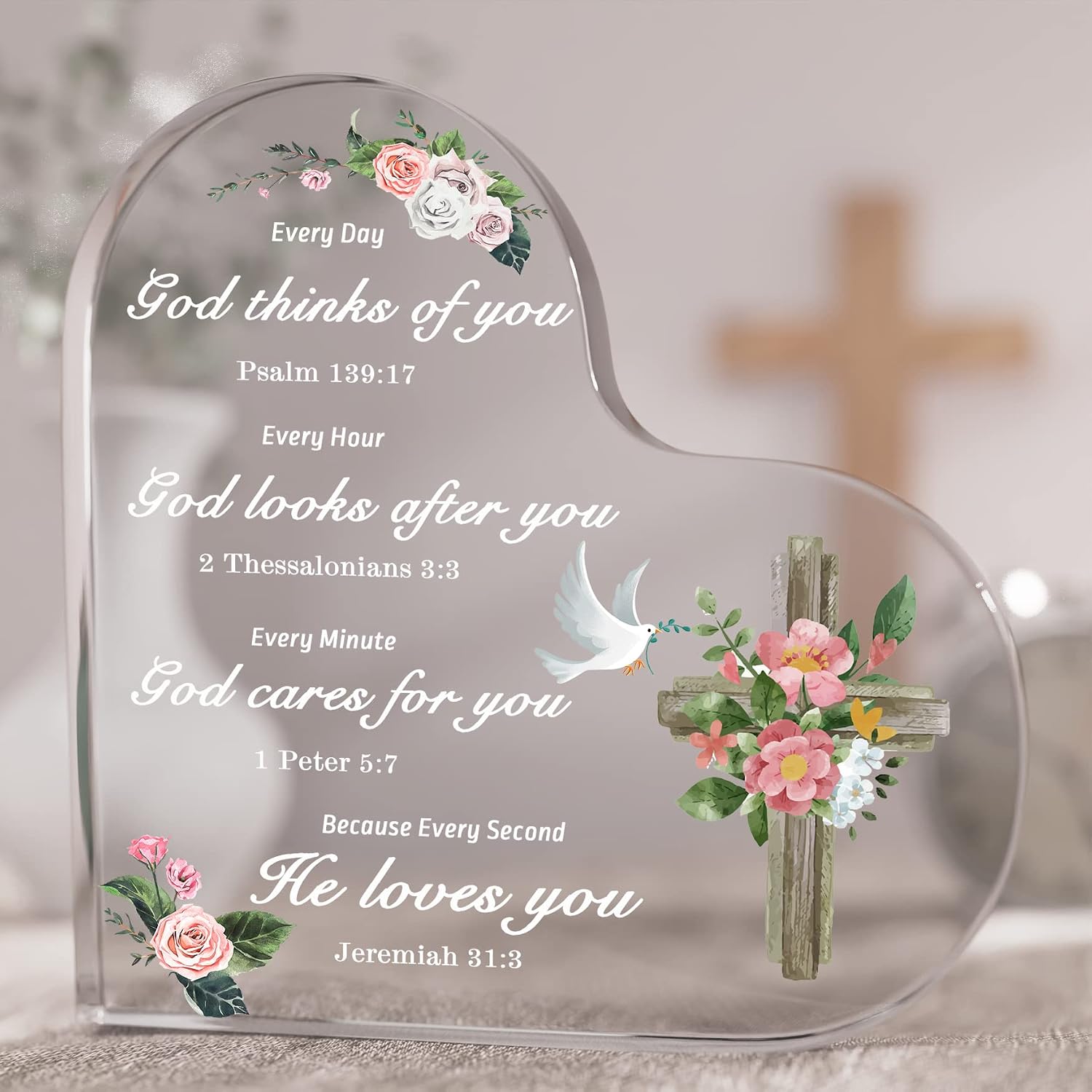 Amazon.com: Christian gifts for women,Heart christian art Home Decor ...