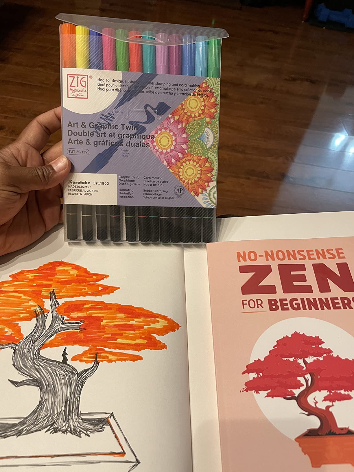 Amazon.com: Zig ART & GRAPHIC TWIN 12 color set (Muted)