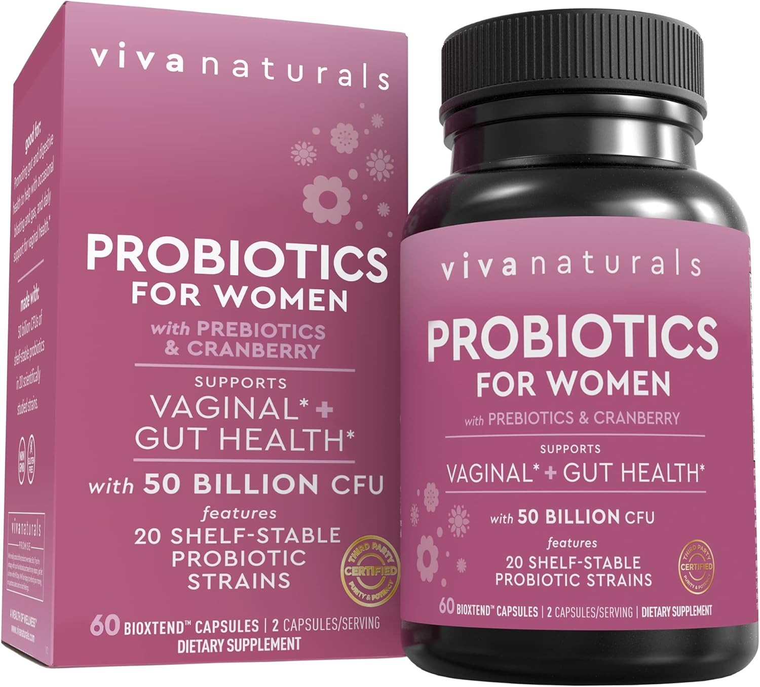 Amazon.com: Probiotics for Women with 50 Billion CFU from 20 Strains ...