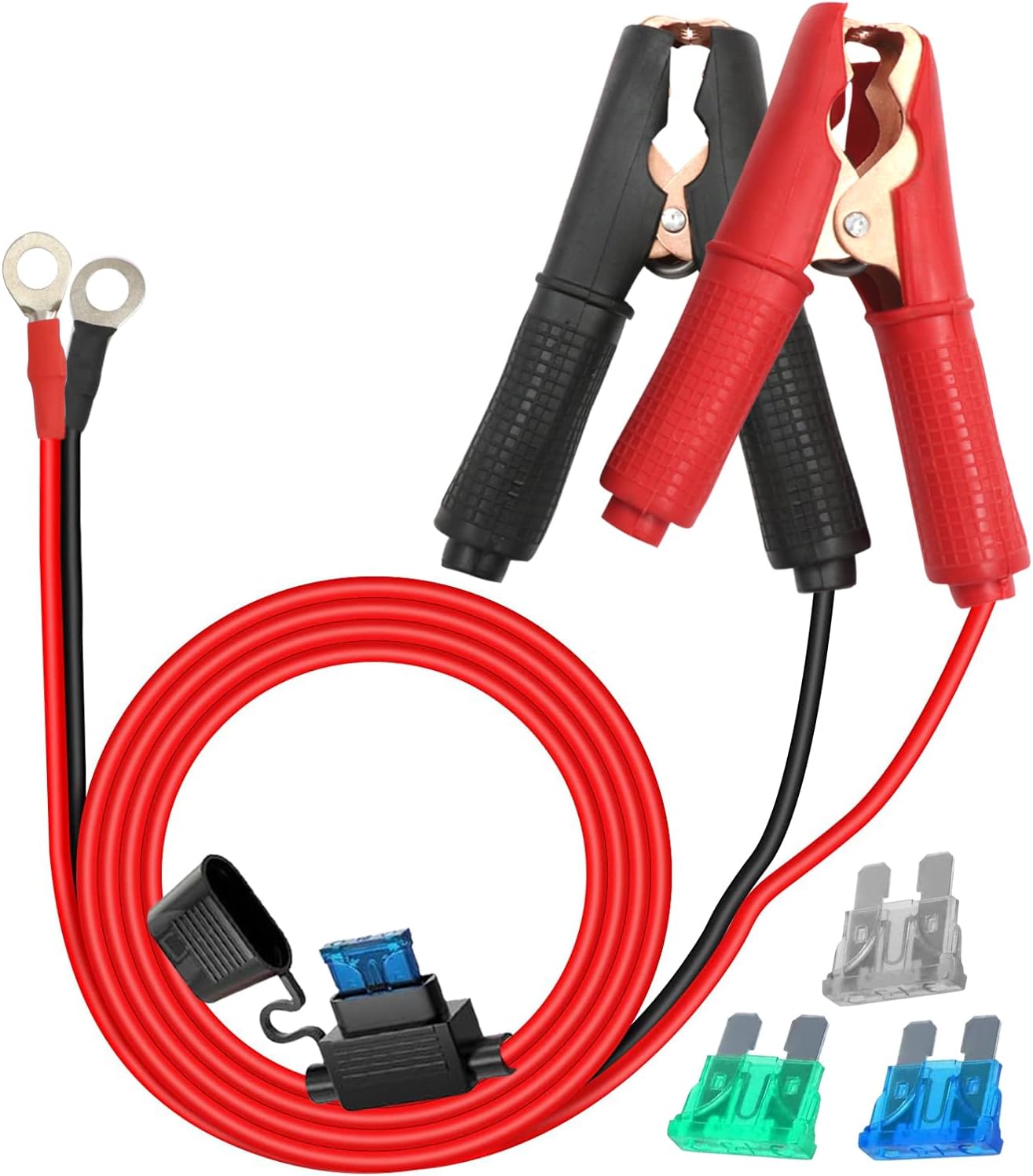 HuaLiSiJi Car Battery Alligator Clips 12V 24V Car Jumper Alligator Clip ...