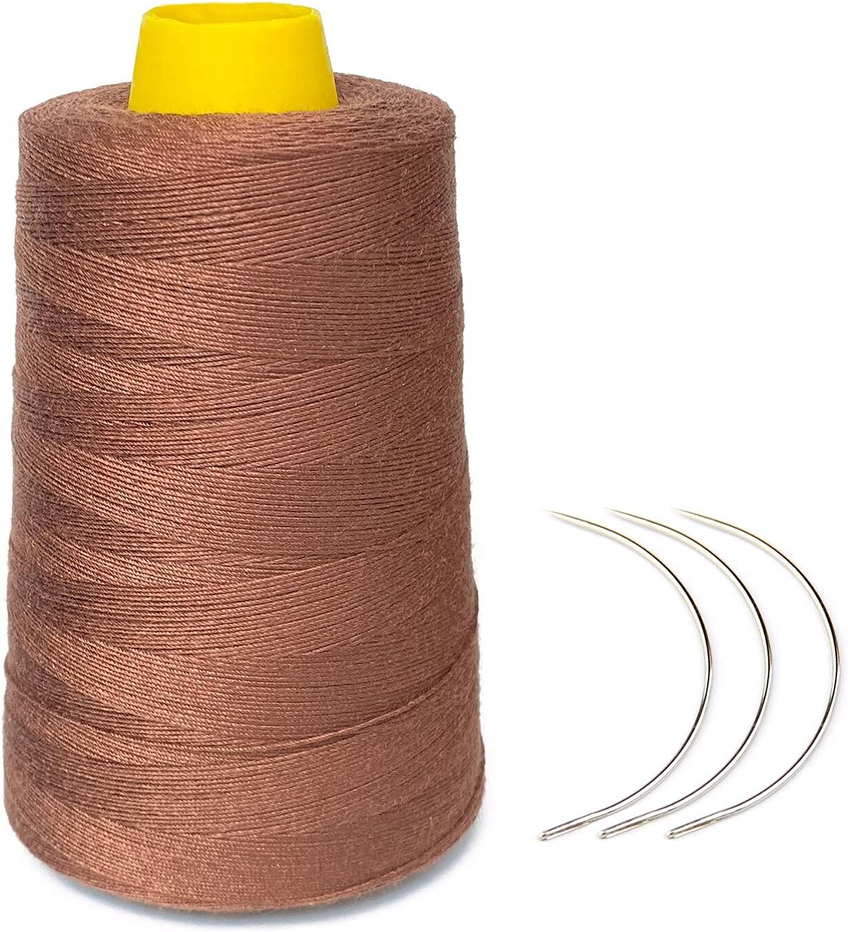Amazon.com: Young Hair Thick Human Hair Sewing Thread with 3pcs Curl ...