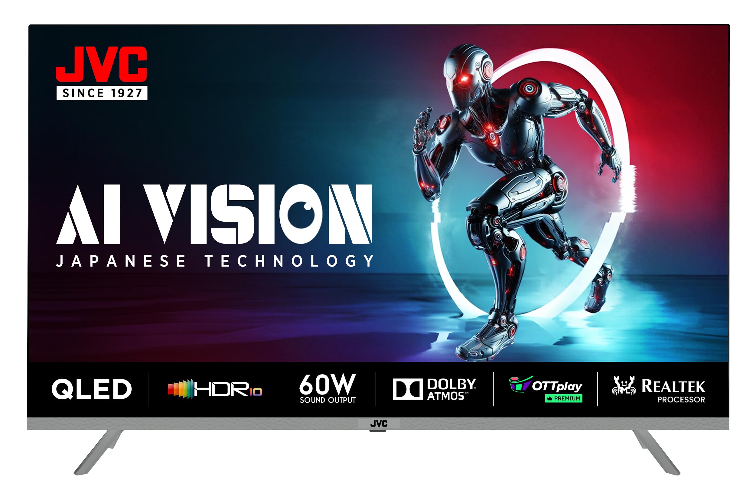 JVC 109 cm (43 inches) AI Vision Series QLED Google TV LT-43NQ7165C ...