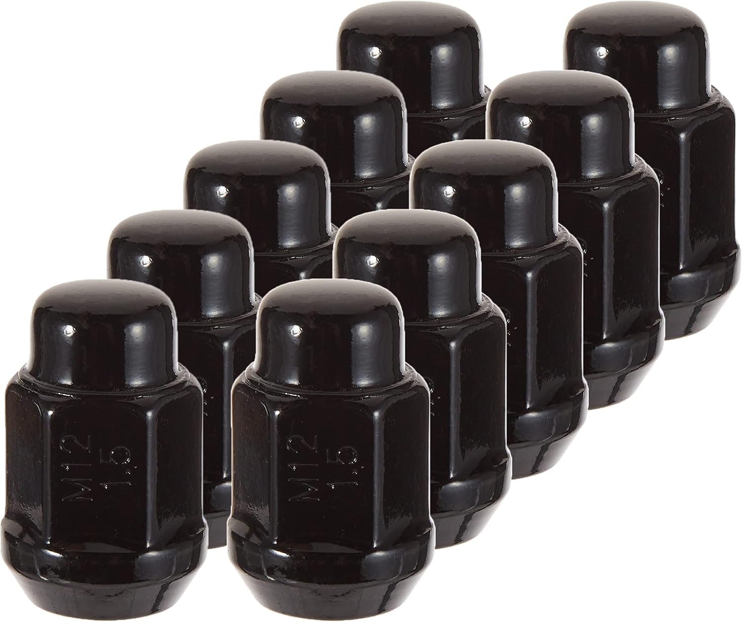 White Knight 1707SBK-20AM 12mm x 1.50 Thread Size Bulge Acorn Lug Nut ...