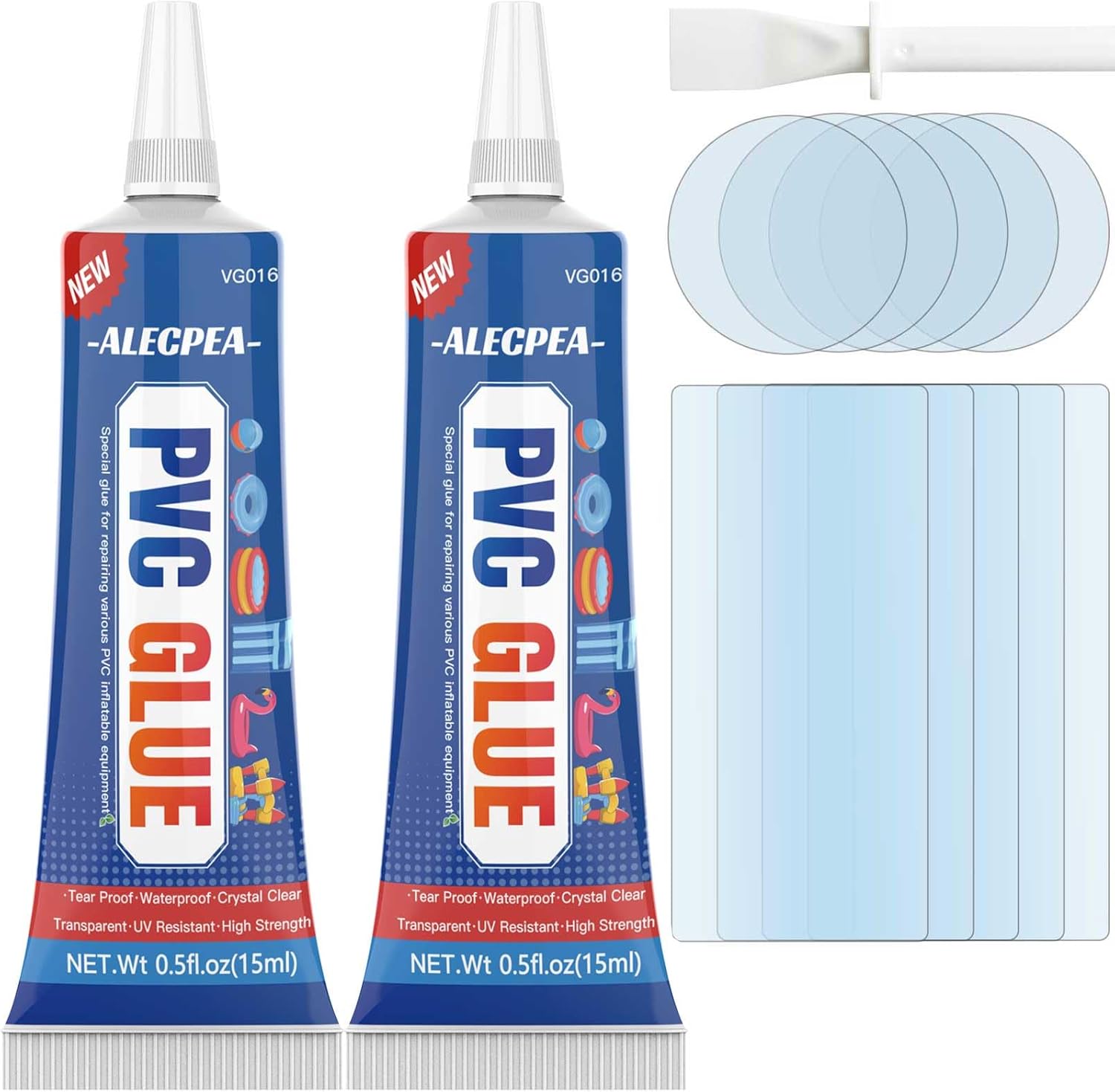 Amazon.com : ALECPEA Air Mattress Patch Kit, Pool Liner Patch Kit ...