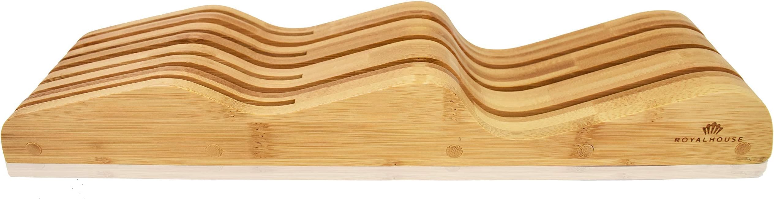 Amazon.com: YBM Home in Drawer Bamboo Kitchen Knife Storage Block ...