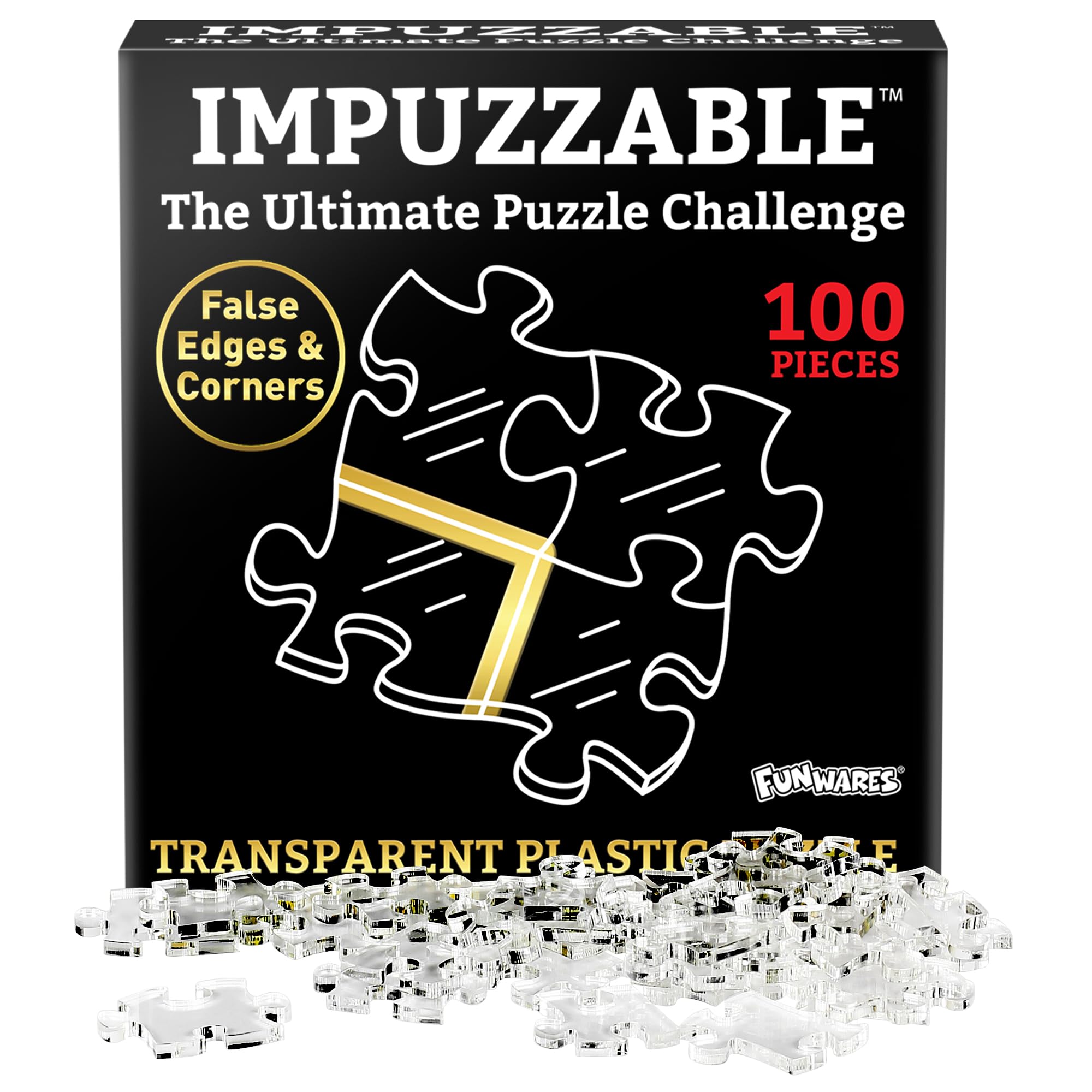 Amazon.com: Funwares ImPuzzable Insanely Impossible Puzzle: Clear ...