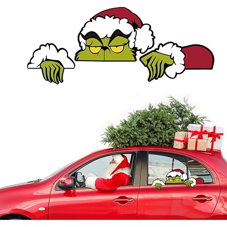 Amazon.com: Chistmas Stickers for Cars Windows, 2 Sheet 11.8”” Large ...