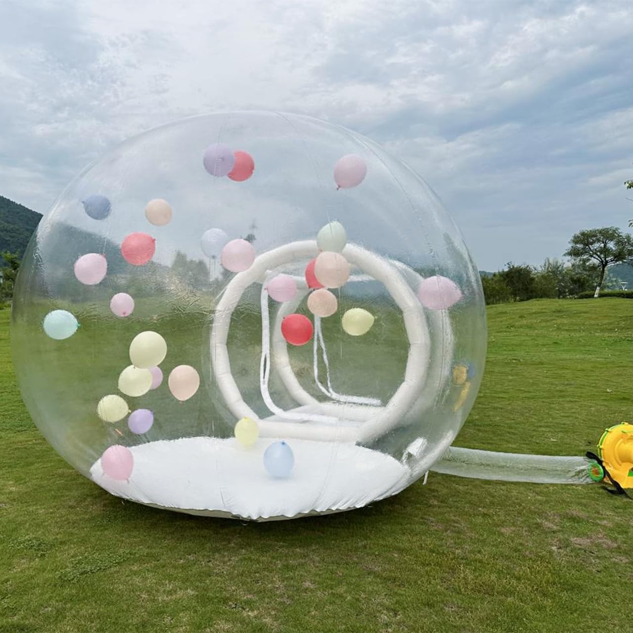 Casa inflable de burbujas transparente para exteriores, fiesta de niños ...