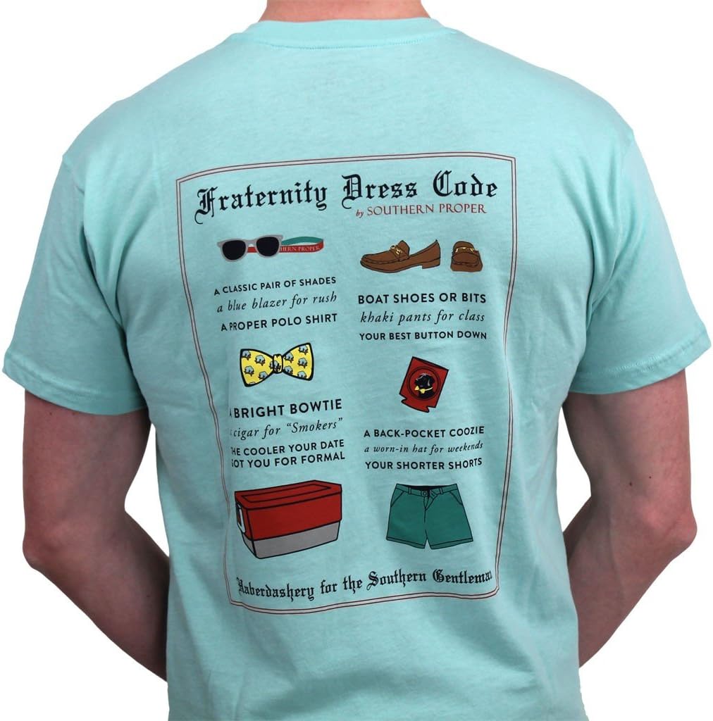 Fraternity Dress Code Tee in Aqua | Amazon.com