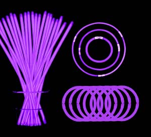 Amazon.com: YOFOBU Purple Glow Sticks Light Up Bracelets Glow Necklaces ...
