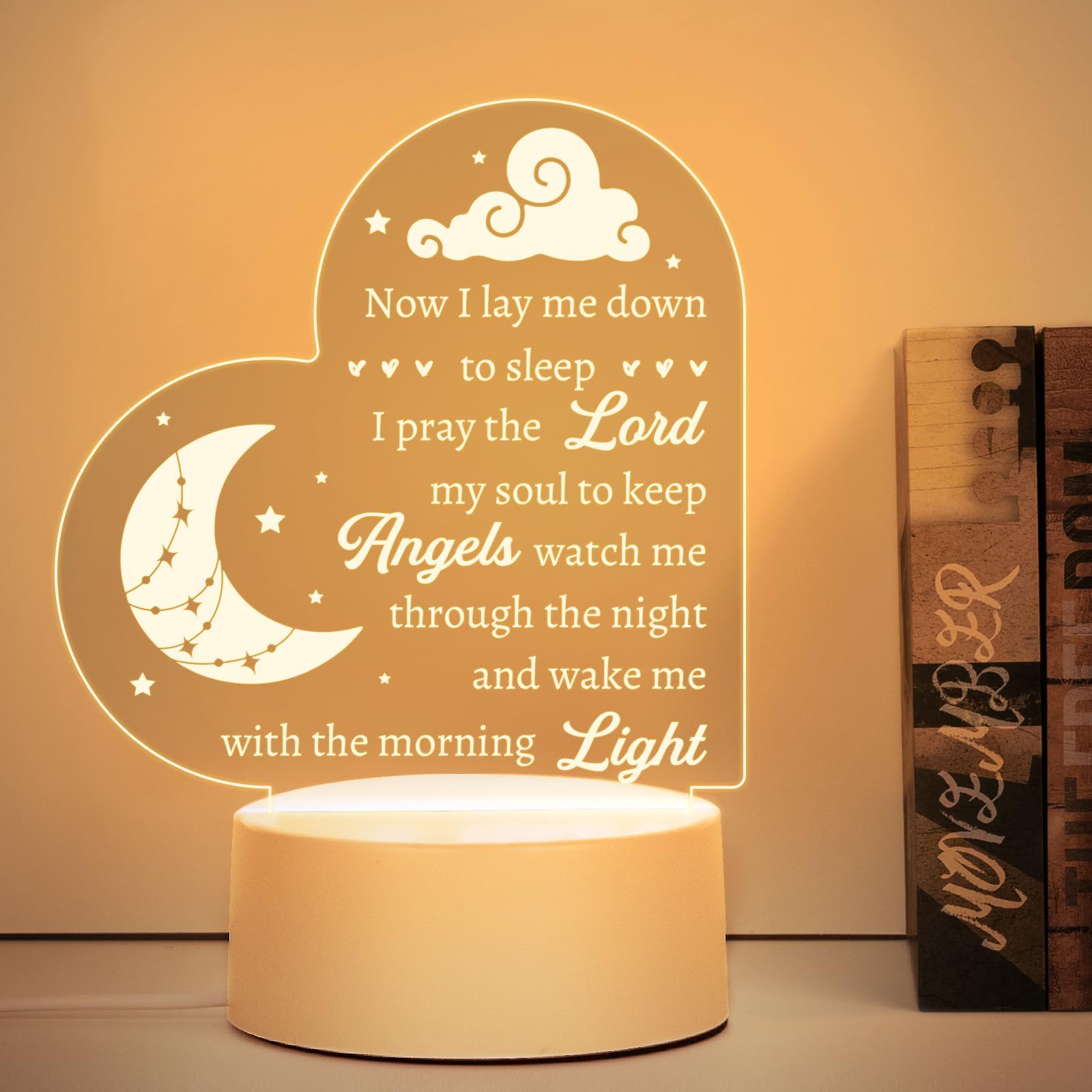 Amazon.com: Baptism Gifts for Girl Boy, Nursery Decor Night Light Gifts ...