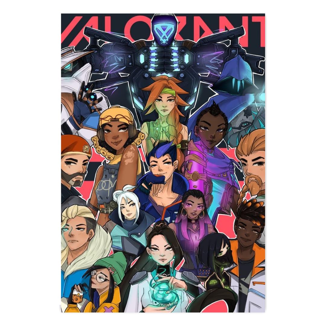 Valorant | Game Posters for Wall | A3 and A4 sizes | 400 GSM Paper ...