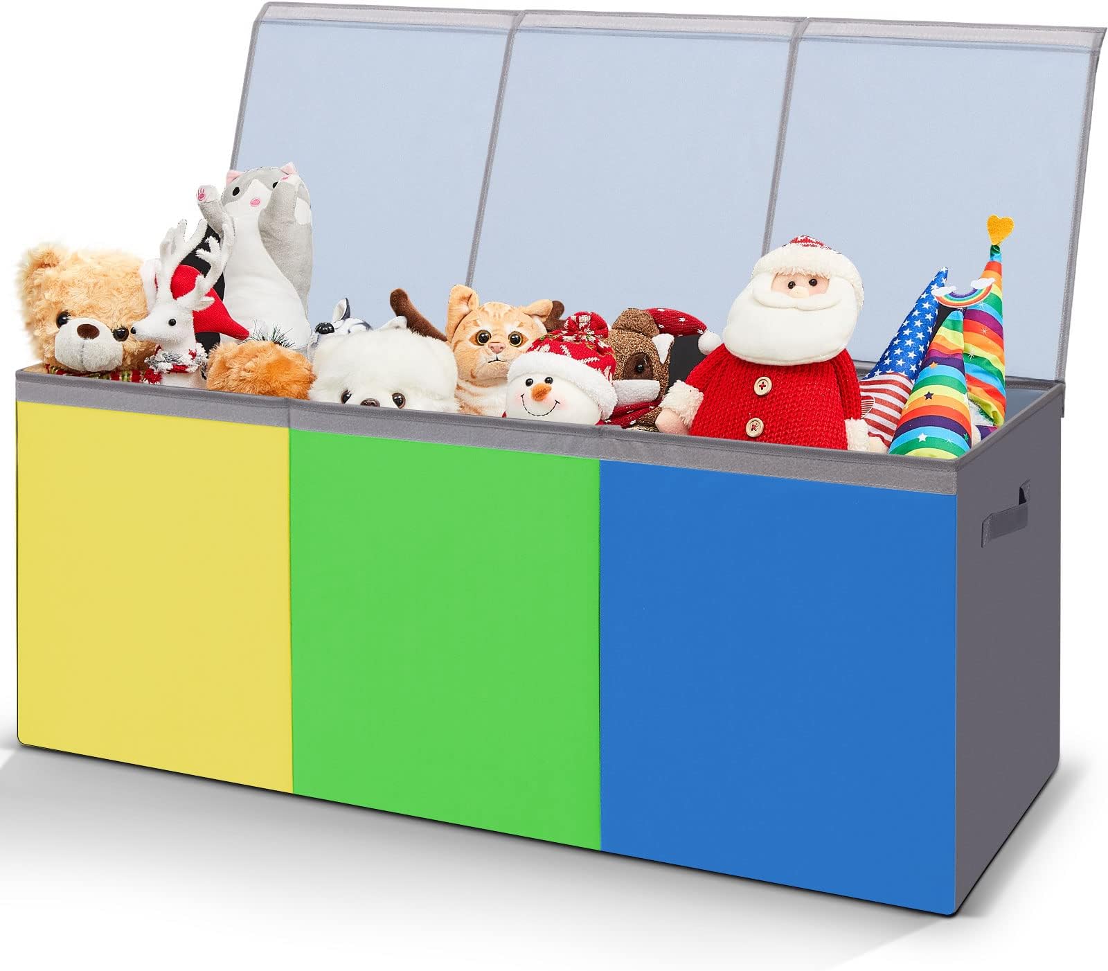 Amazon.com: mDesign Medium Soft Stackable Fabric Baby Nursery Storage ...