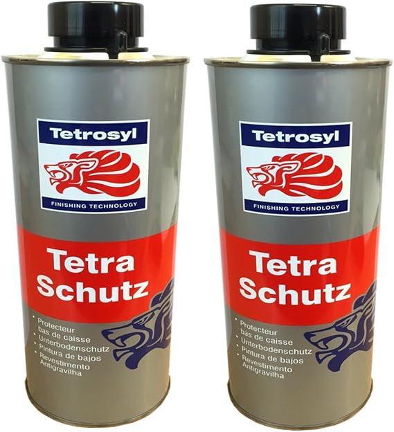Tetra Shutz (PACK OF 2) 1L Black Under body seal rust protection ...