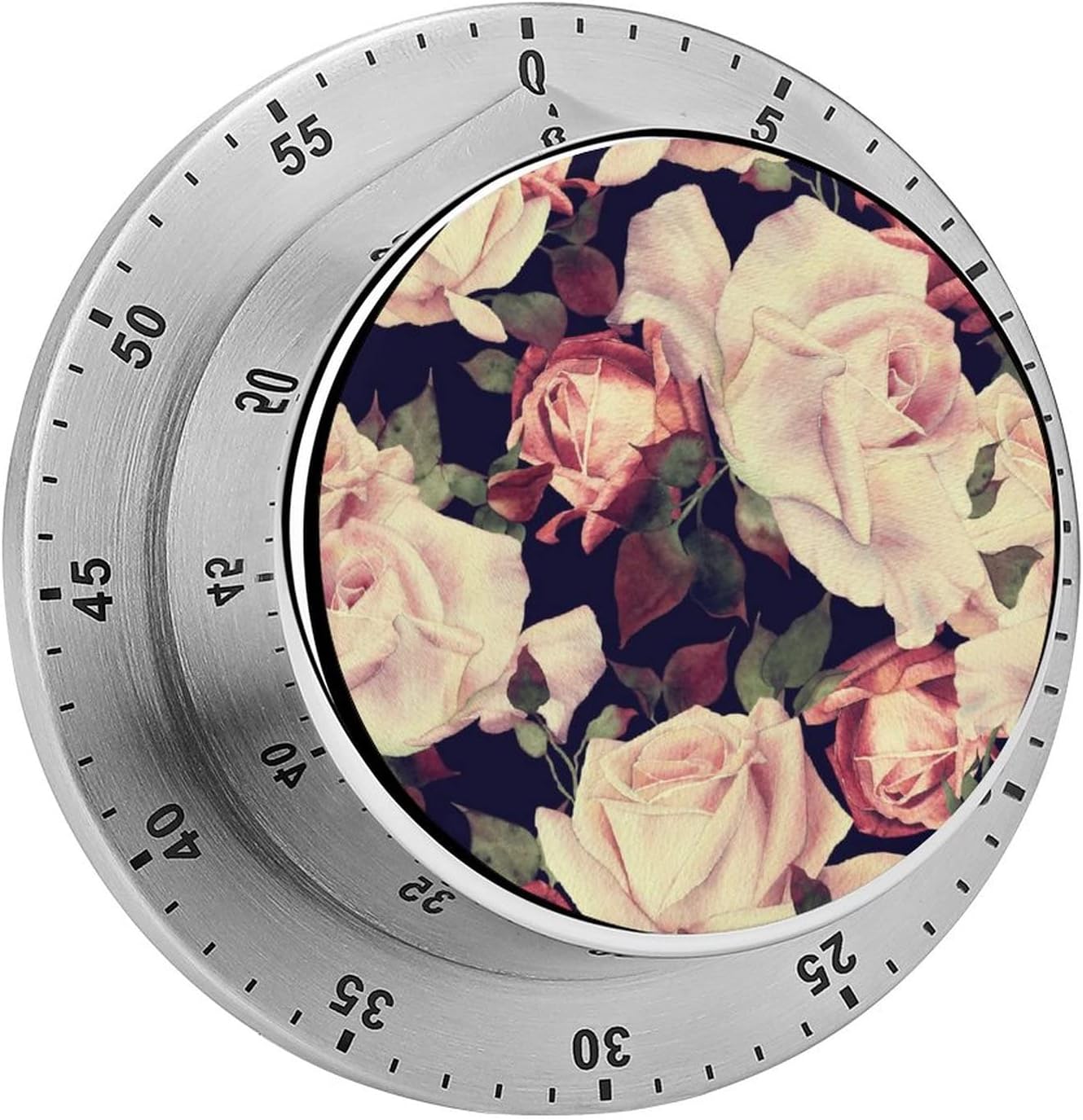 Amazon.com: Kitchen Timer Roses Floral Pattern Timer Magnetic Timer ...